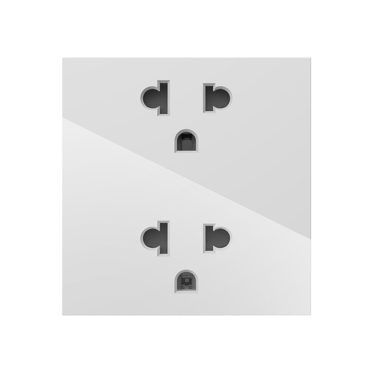 Duplex Universal Outlet with Ground & Shutter Module – GONEO VN